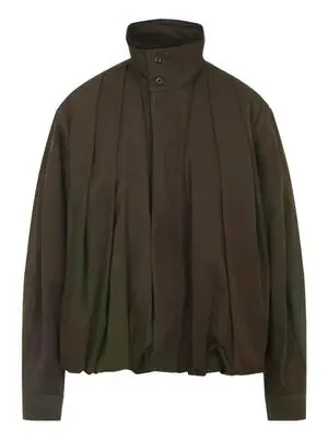 LEMAIRE Button Pleated Jacket - Brown