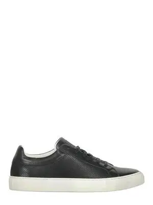 Paul & Shark Lace-up Leather Sneakers - Black