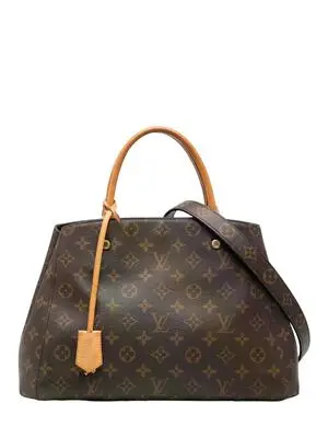 LOUIS VUITTON 2018 Monogram Montaigne MM Satchel