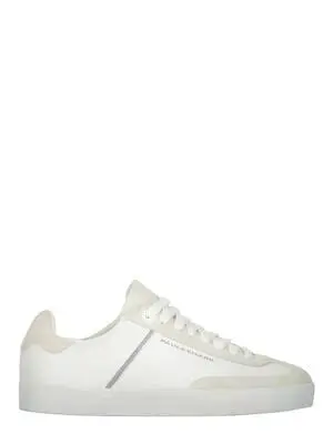 Paul & Shark Leather Panelled Sneakers - White