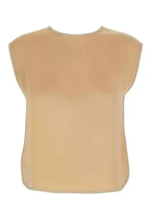 FORTE_FORTE V-neck Top - Neutrals