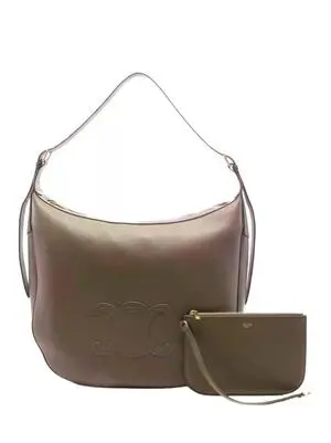 Celine Large Heloise Bag In Supple Grained Calfskin - Brown