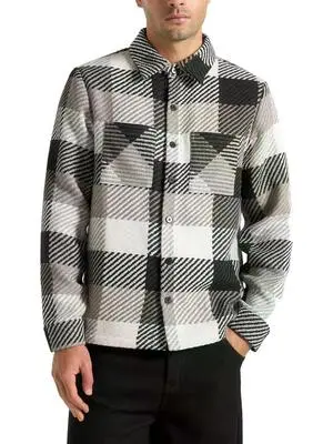 Manière De Voir Rune Check-print Overshirt - White