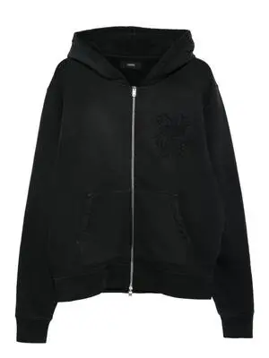 Amiri Embroidered Hooded Jacket - Black