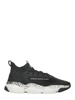 Paul & Shark Shark-print Sneakers - Black