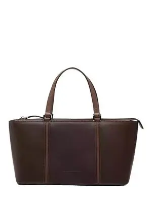 Burberry Leather Handbag - Brown
