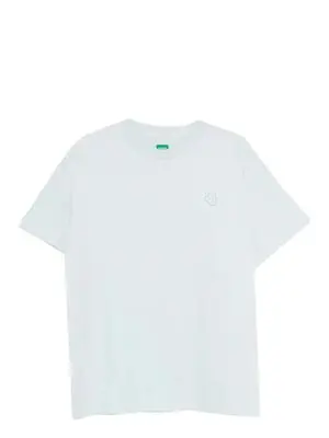 FLANEUR Logo-patch T-shirt - Blue