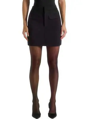 Manière De Voir Josette Tailored Mini Skirt - Black