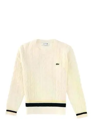 Lacoste Cable-knit Sweater - Neutrals