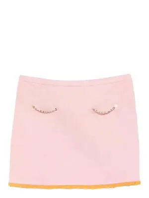Casablanca Logo-embellished Mini Skirt - Pink