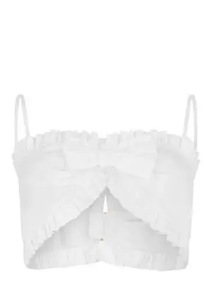 Philosophy Di Lorenzo Serafini Ruffled Bow Top - White