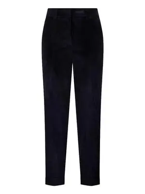 Peserico High-waisted Tapered Trousers - Blue
