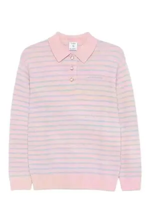 Casablanca Logo-embroidered Polo Shirt - Pink