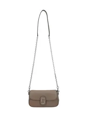 Marc Jacobs The Pebble Clover Chain Logo Shoulder Bag - Neutrals