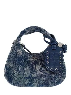 GANNI Floral-pattern Tote Bag - Blue