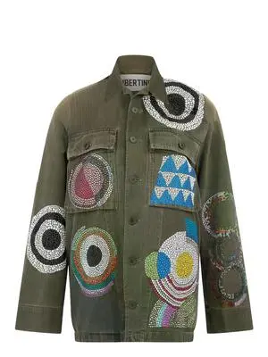 LIBERTINE Libertine Sonya Crystal-Embellished Military Jacket