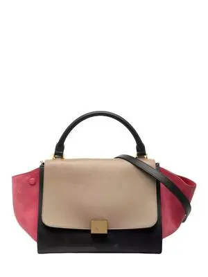 CELINE 2014 Small Tricolor Trapeze Satchel