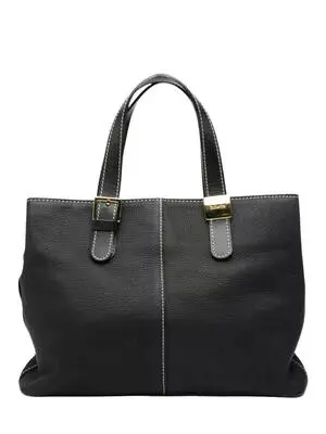 Burberry Leather Tote Bag - Black