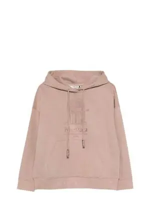 Max Mara Logo-embroidered Hoodie - Pink
