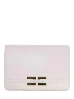 Elisabetta Franchi Logo Appliqué Shoulder Bag - Neutrals