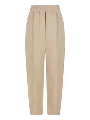 Brunello Cucinelli Elasticated-waist Trousers - Neutrals