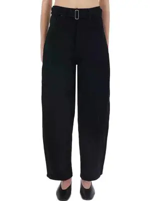 Studio Nicholson Belted Trousers - Black