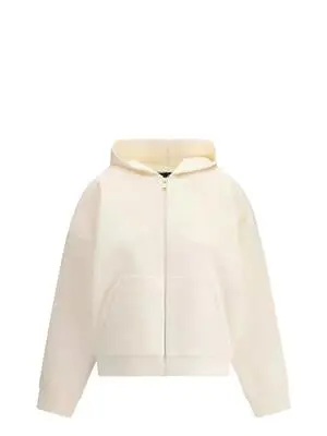 Fabiana Filippi Hooded Zip Sweatshirt - Neutrals