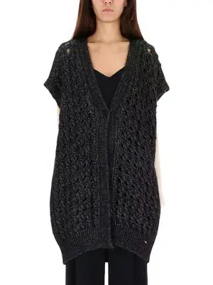 HERNO Openwork Short-Sleeve Vest