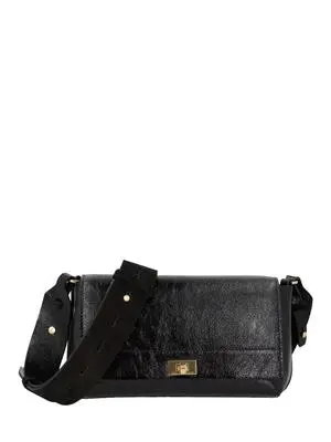 ANYA HINDMARCH Mortimer Flap Crossbody Bag - Black
