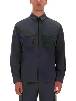 Versace Zip Pocket Overshirt - Grey