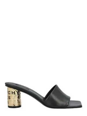 Givenchy Logo-embossed Leather Sandals - Black