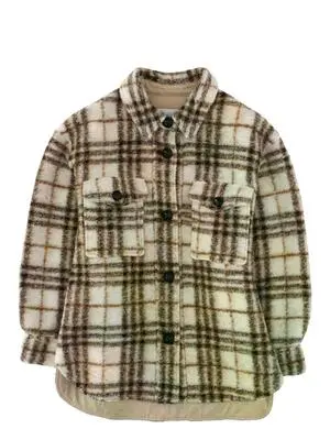 MARANT ETOILE Checked Shirt Jacket - Neutrals
