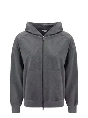 Brunello Cucinelli Zip Hooded Sweatshirt - Grey