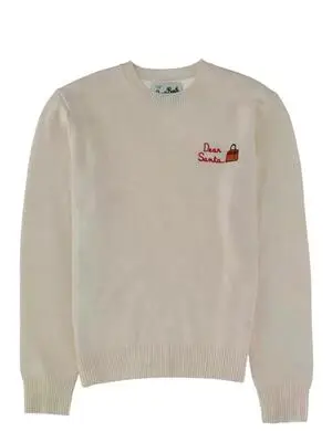 MC2 SAINT BARTH Graphic Embroidery Sweater - White