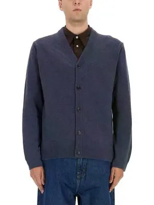Paul Smith Buttoned V-neck Cardigan - Blue