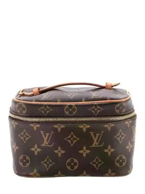 LOUIS VUITTON Vanity Case Monogram Canvas Mini Pouch - Brown