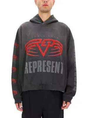 REPRESENT Graphic Hoodie - Grey