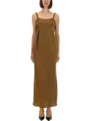 THE GARMENT Tie-strap Maxi Dress - Brown
