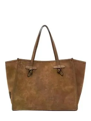 GIANNI CHIARINI Marcella Suede Tote - Brown