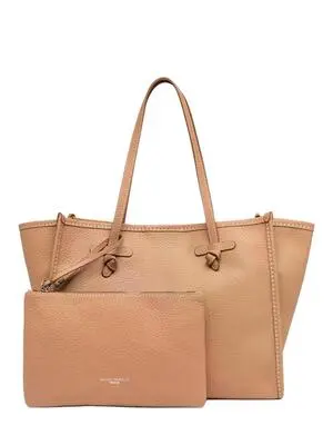 GIANNI CHIARINI Marcella Leather Tote Bag - Neutrals
