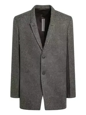 Rick Owens Concordian Single-breasted Blazer - Grey