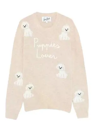 MC2 SAINT BARTH Puppy-motif Sweater - Neutrals