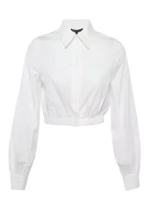 Maje Cropped Shirt - White