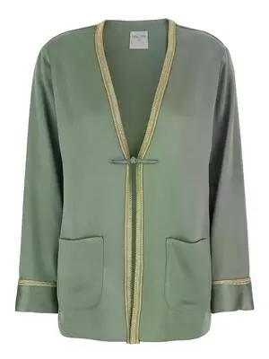 FORTE_FORTE Trimmed Jacket - Green