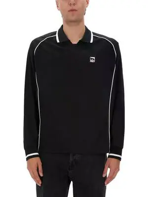 Obey Logo-patch Long-sleeve Top - Black