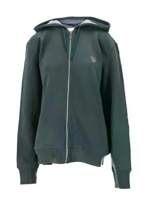 Paul Smith Zebra-patch Zip-up Hoodie - Green
