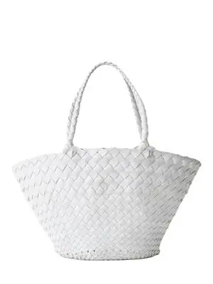 Dragon Diffusion Egola Woven Tote Bag - White