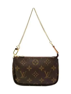 LOUIS VUITTON 2008 Monogram Mini Pochette Accessoires Handbag - Brown