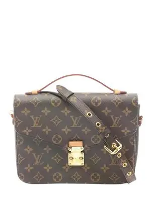LOUIS VUITTON 2018 Monogram Pochette Metis Satchel - Brown