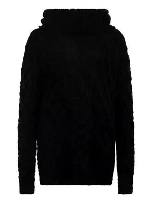 Philosophy Di Lorenzo Serafini High-neck Knitted Sweater - Black